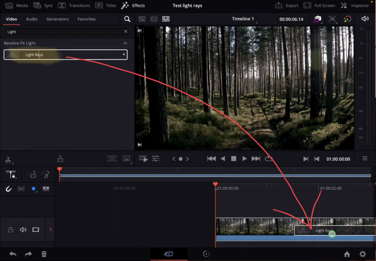 How To Add Light Rays Effect ☀️ DaVinci Resolve iPad