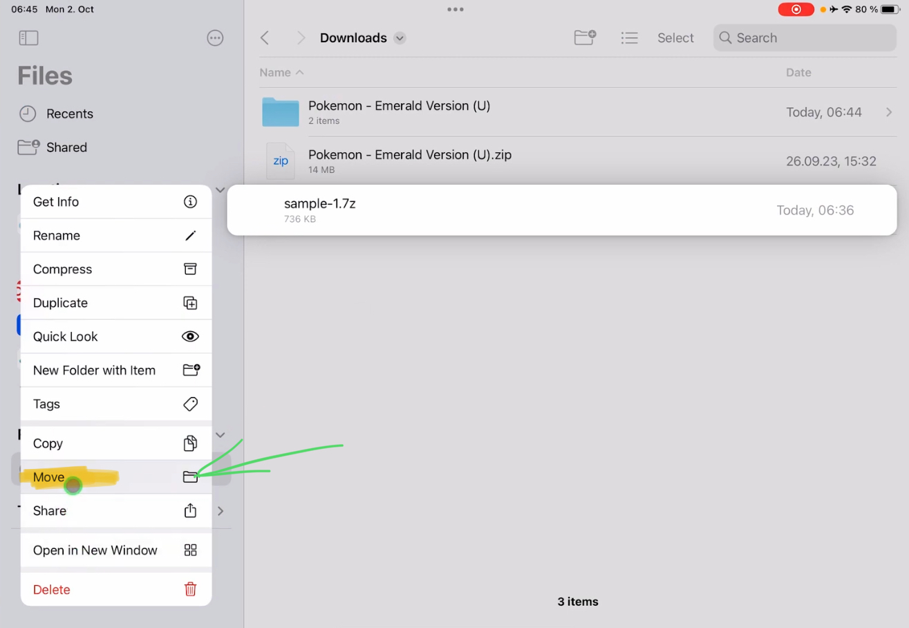 How To ZIP, 7zip, RAR on iPad & iPhone